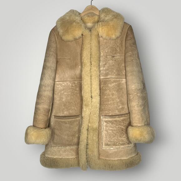 Vintage | Jackets & Coats | Vintage 97s Sheepskin Cowgirl Coat ...